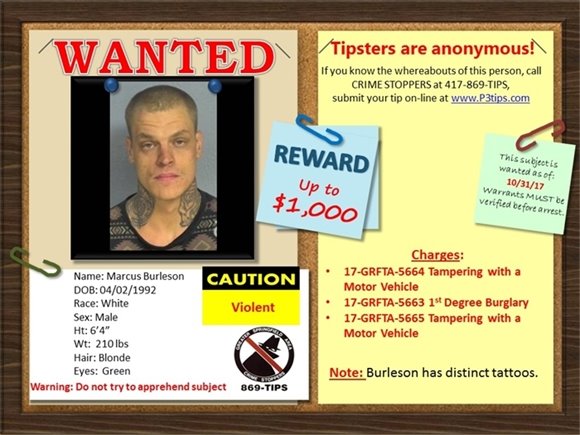 Inside the Ozarks: Reward offered for violent Springfield man wanted ...