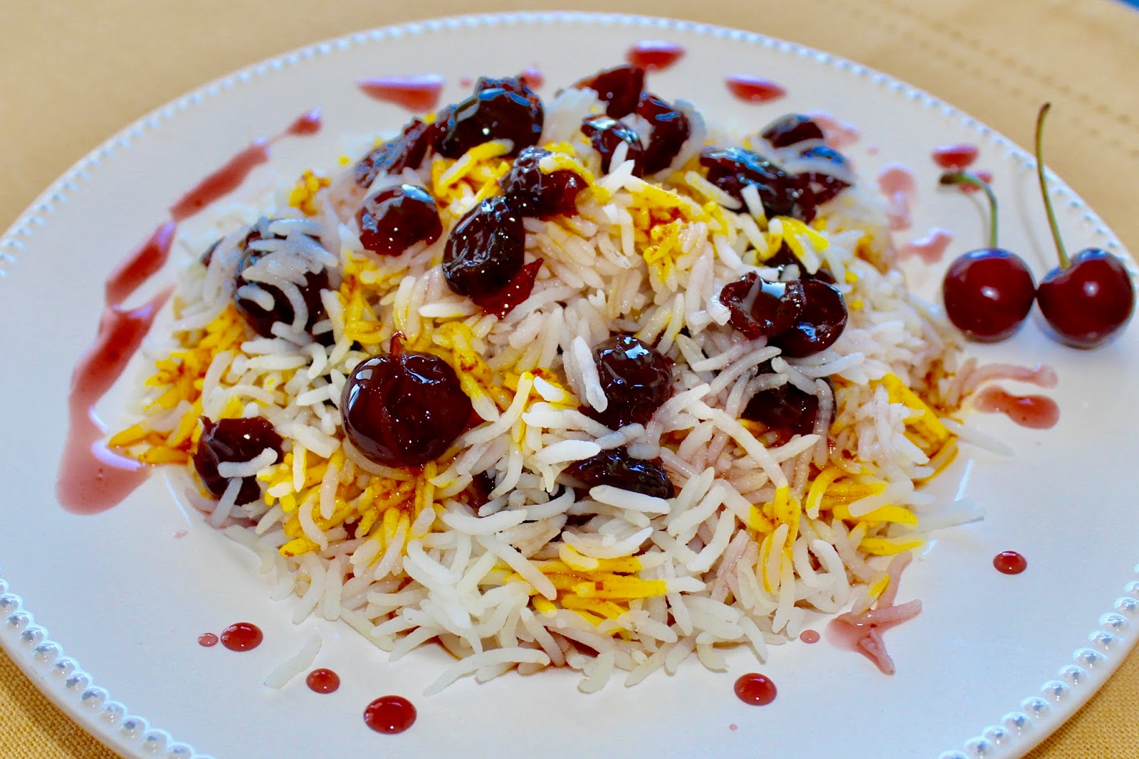 Albaloo Polo- Sour Cherry Persian Rice for New Years