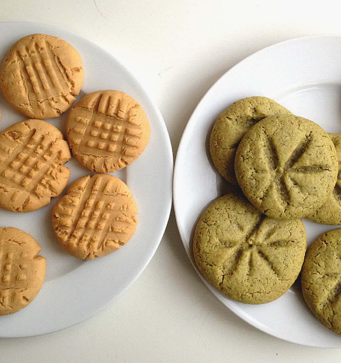 Nuts about food: All natural, no-sugar peanut and pistachio butter cookies