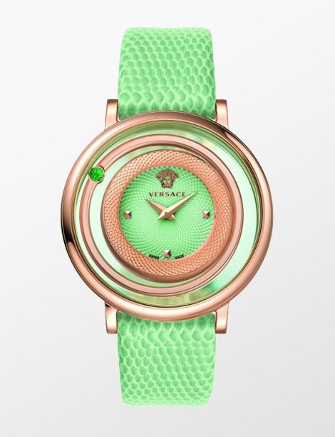 Versace Venus Neon Green Watch - Jewelry