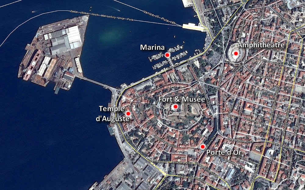 Coins du Monde: CROATIE - Istrie - L'amphithéâtre de Pula