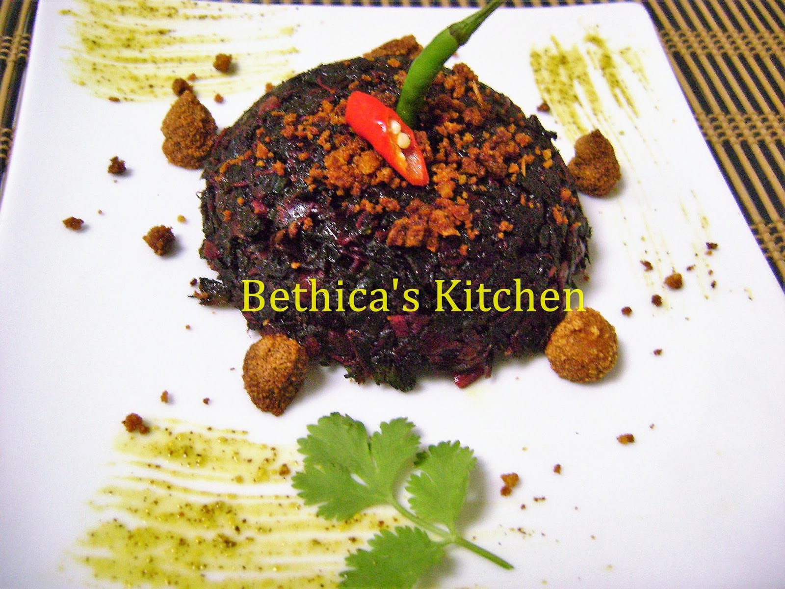 Bethica's Kitchen Flavours: Laal Saag (Red Spinach Stir Fry - Bengali ...
