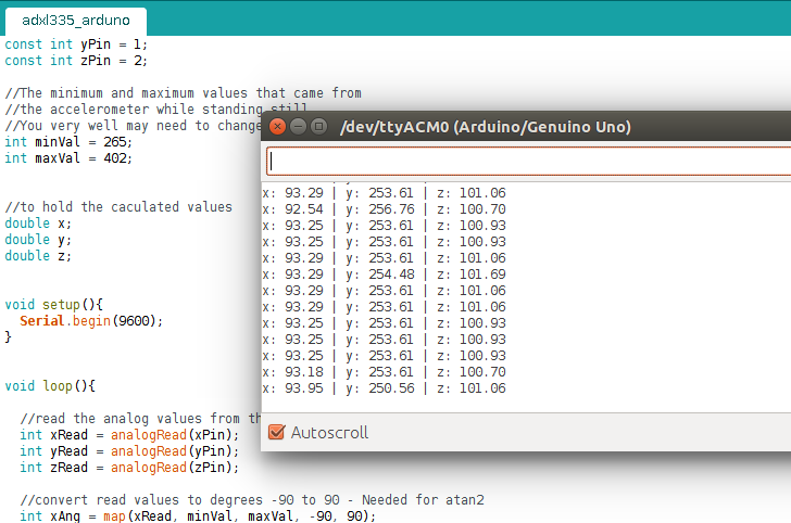 fetch( ); decode( ); execute( );: Using ADXL335 Accelerometer with Arduino