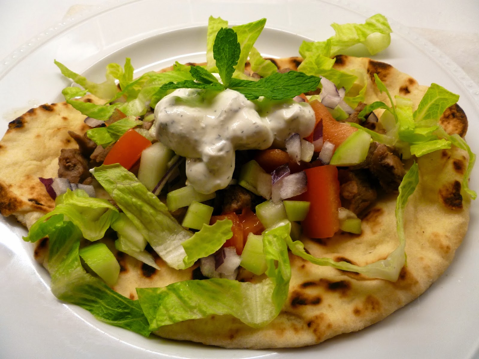 Lindaraxa: Roast Lamb Leftovers...Lamb Pita Pockets With Tzatziki