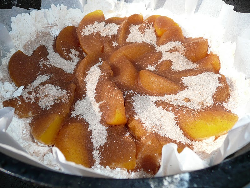 Everyday Dutch Oven: Peach Cream Kuchen