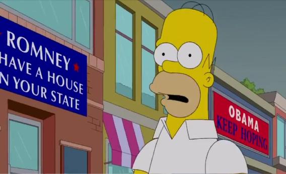 Who Will Homer Simpson Vote For In The 2012 Election? | Oh yes I am