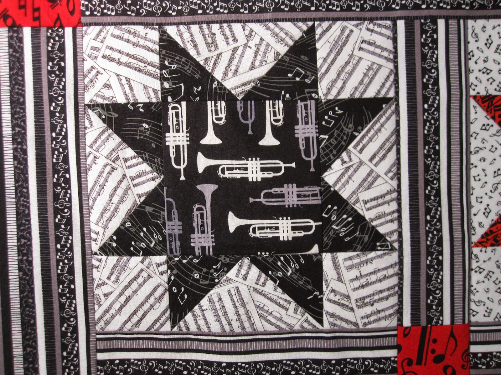 Julie's Quilts and Costumes: Musical Stars Baby Quilt