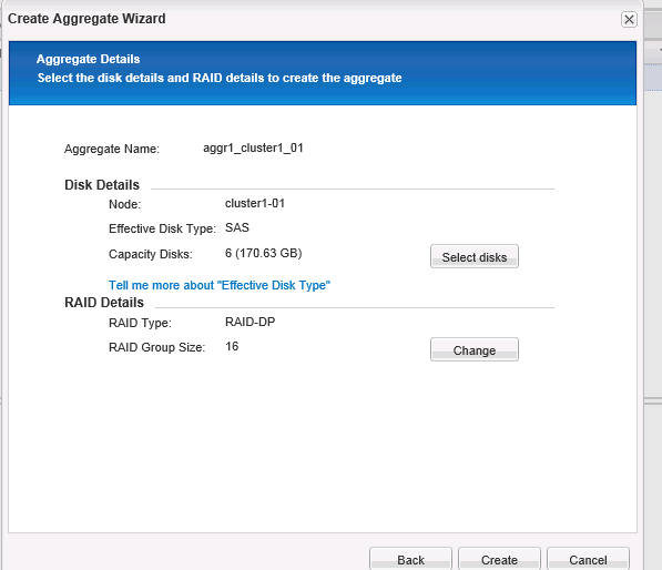 Netapp Library: Create a New Aggregate on Cluster Node