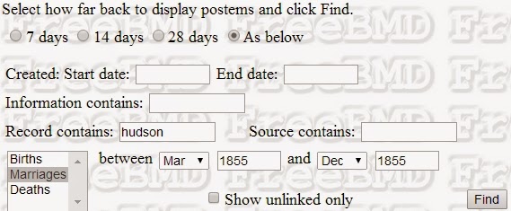UK / Australia Genealogy: Postems on FreeBMD (England and Wales)