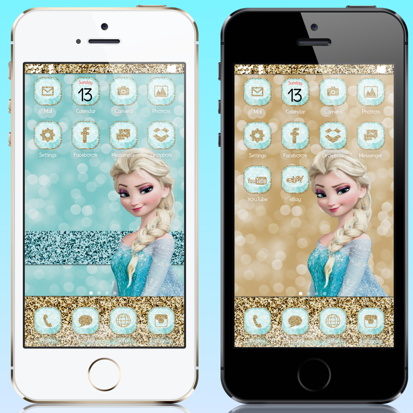 Pretty iPhone Themes: Disney Frozen Inspired iPhone theme