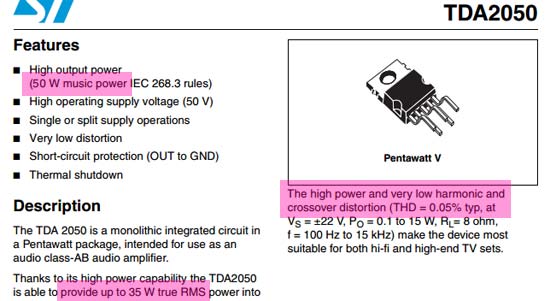 DIY Audio Elektronika: TDA2050 HiFi Amplifier Menghasilkan 50 Watt ...