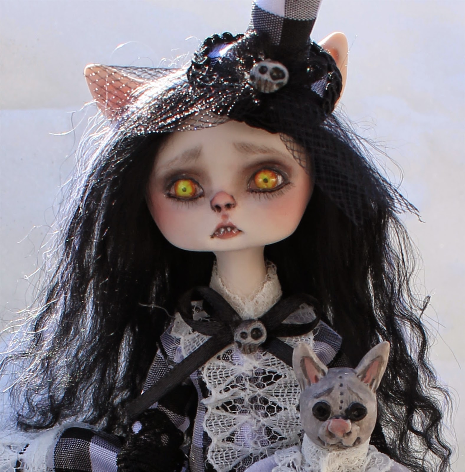 Anne Marie Gibbons Lil' Poes OOAK goth dolls and monsters.: Katrina ...