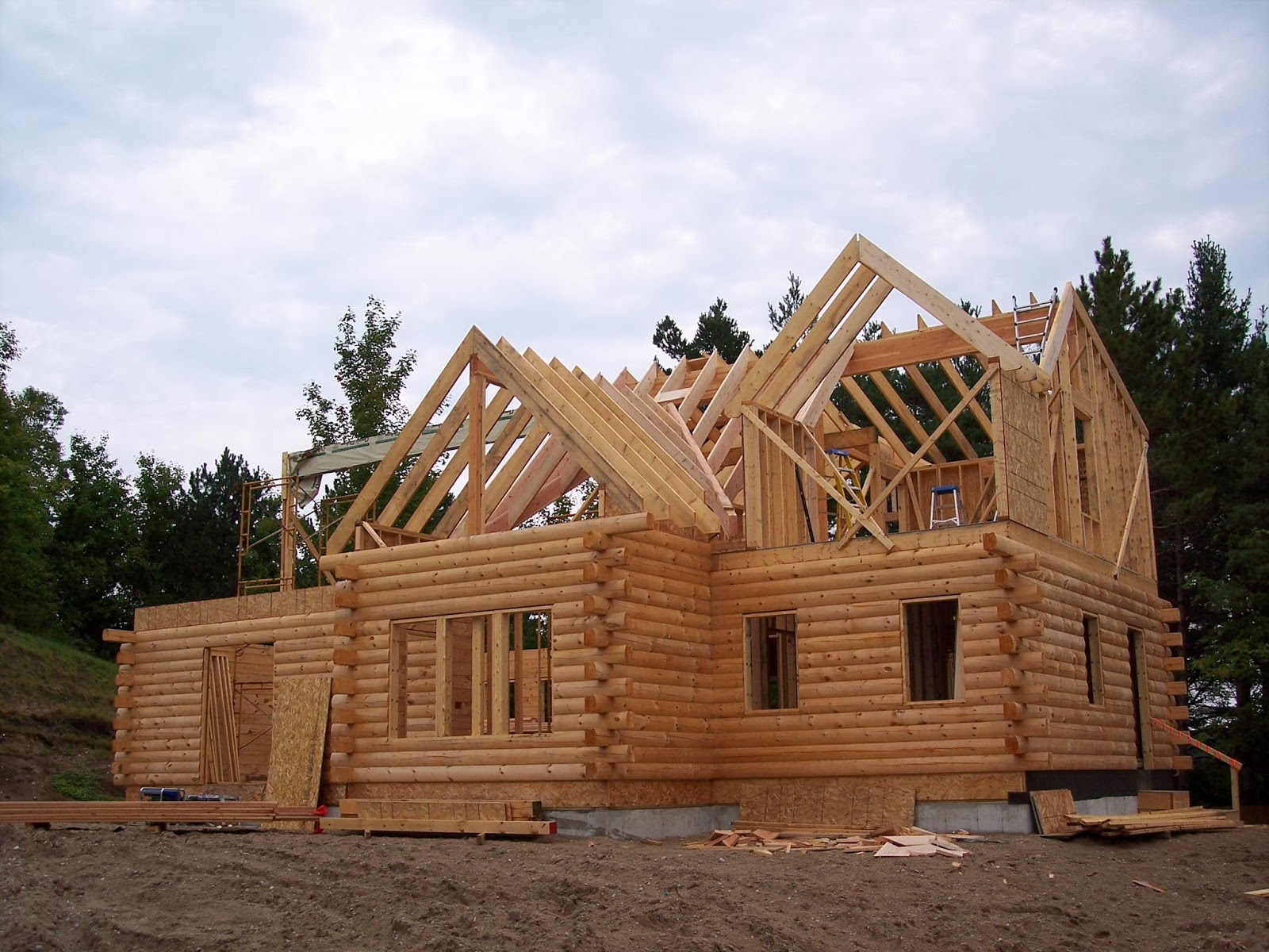 Under the Influence of Wood: Custom Built Log Home - What does it ...