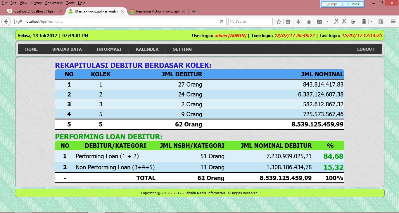 managemen debitur | Aplikasi-Online.Net