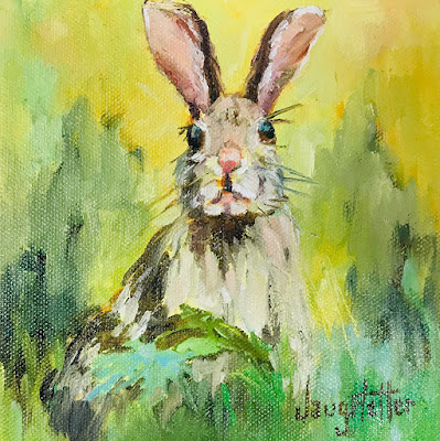 Deanna's Paintings: Bunny Painting, Rabbit Painting, Impressionism ...