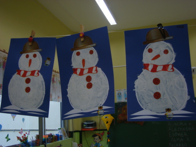 Rincones de Colores: Muñecos de nieve
