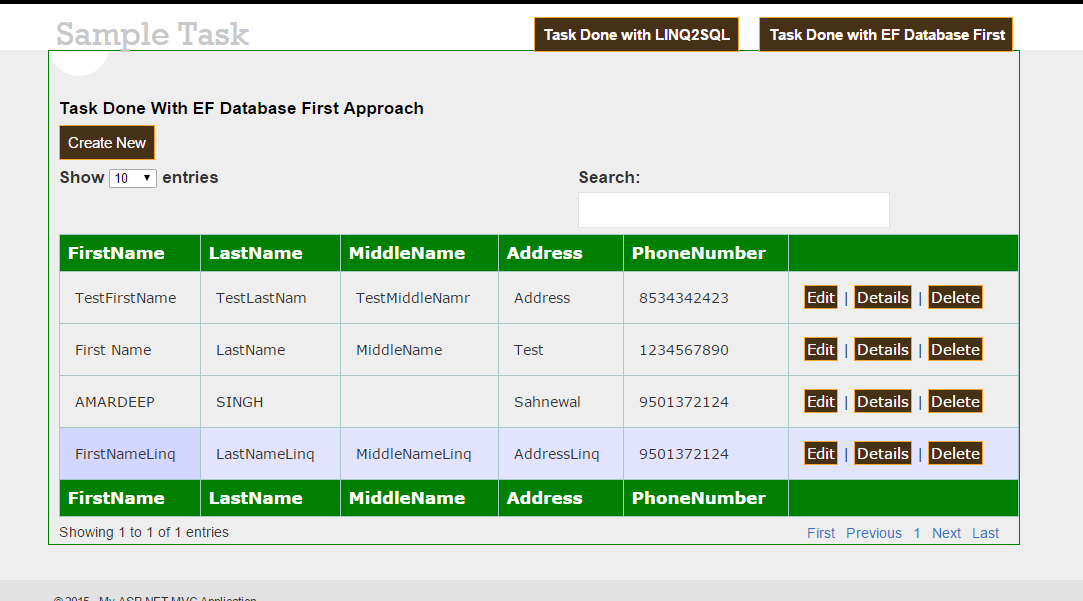 Soft Skills Create Read Update Deletecrud Using Linq To Sql Entity Framework Database First