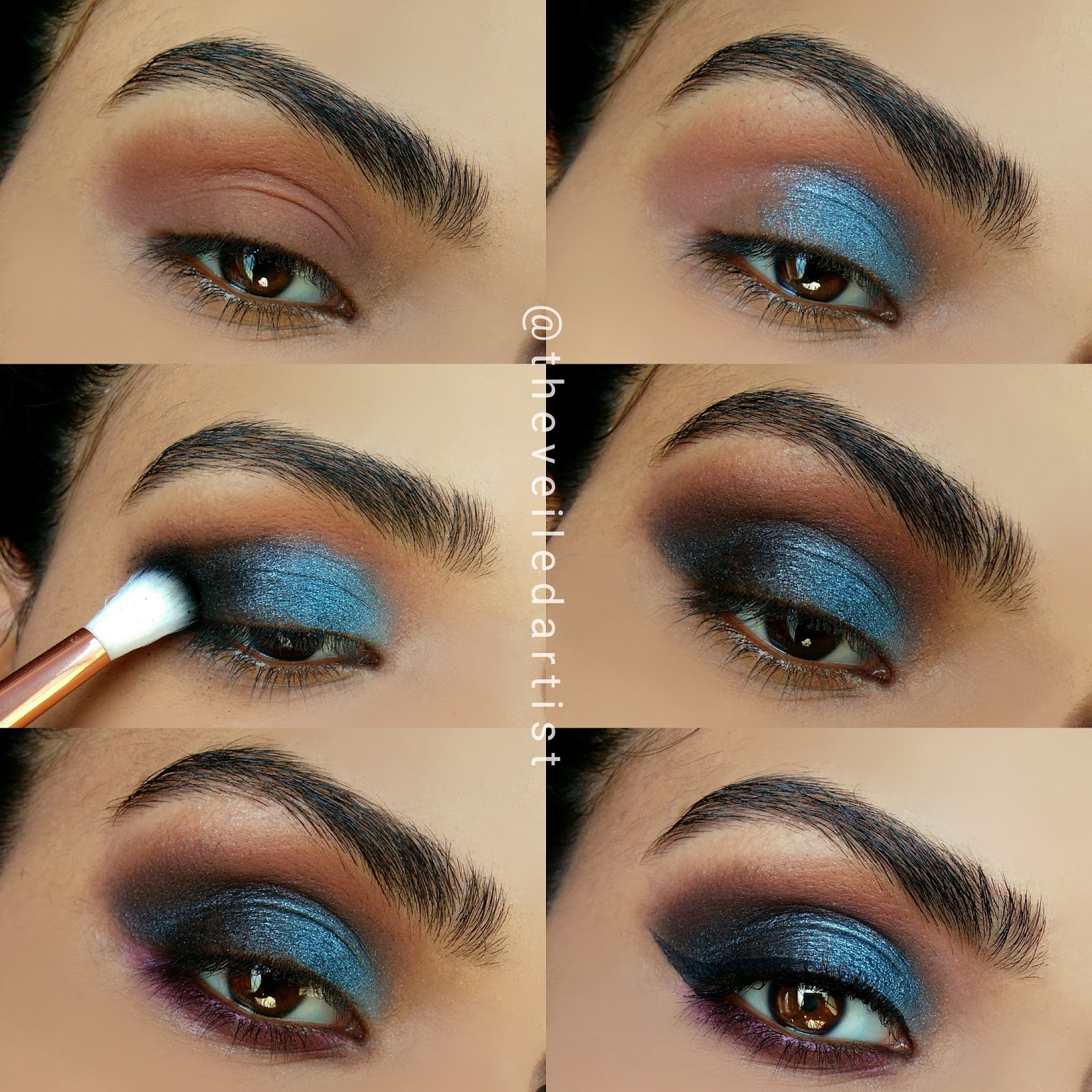 Gunmetal/Silver Smokey Eyes Tutorial(Beginner friendly with just 6 ...