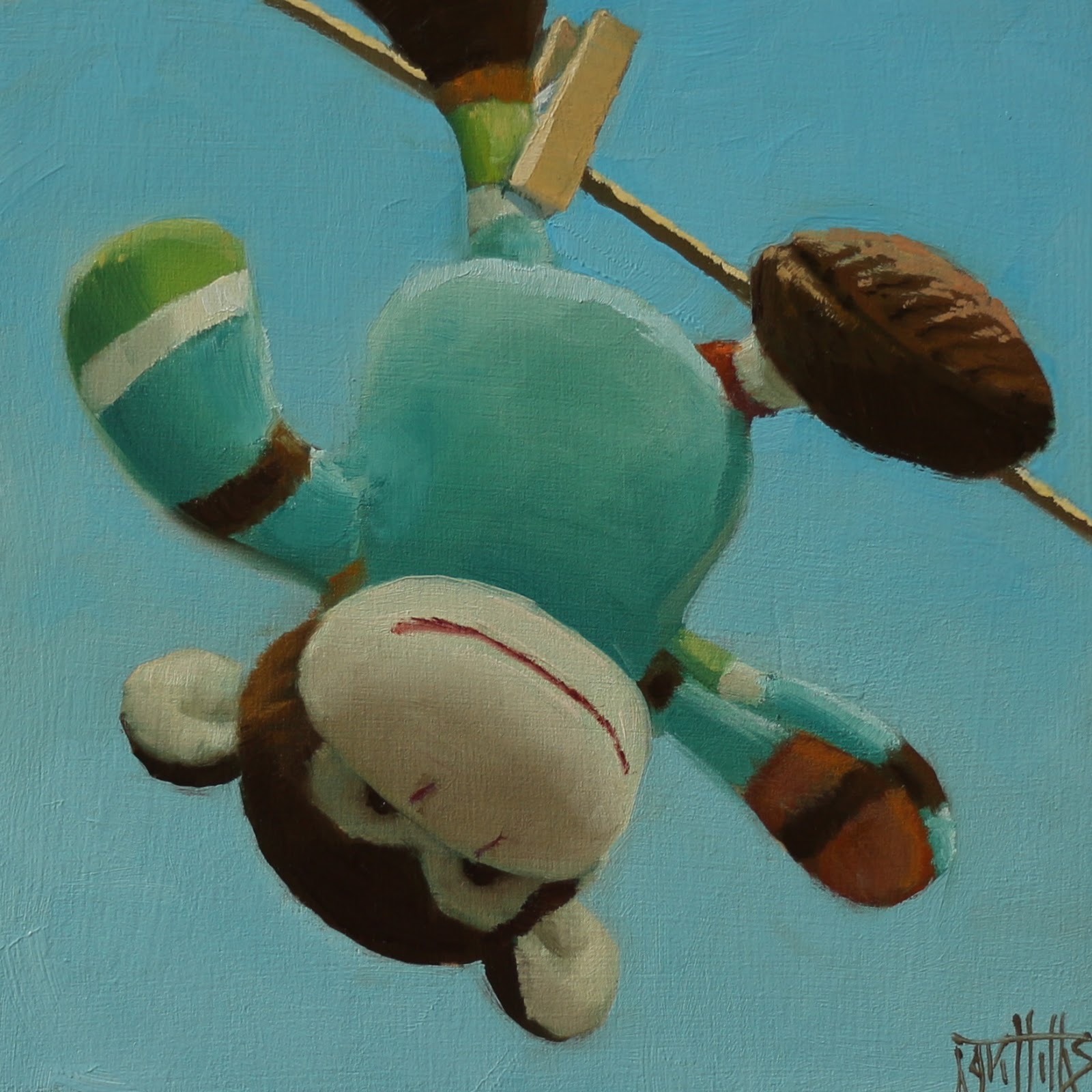 Helen Griffiths Art: (Feeling) Utterly Upside-down - Sold