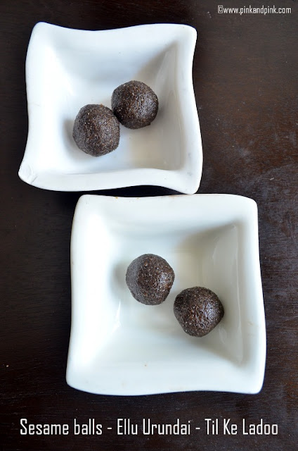 Til Ke Ladoo | Ellu Urundai | Sesame balls Recipe with jaggery | Pink ...