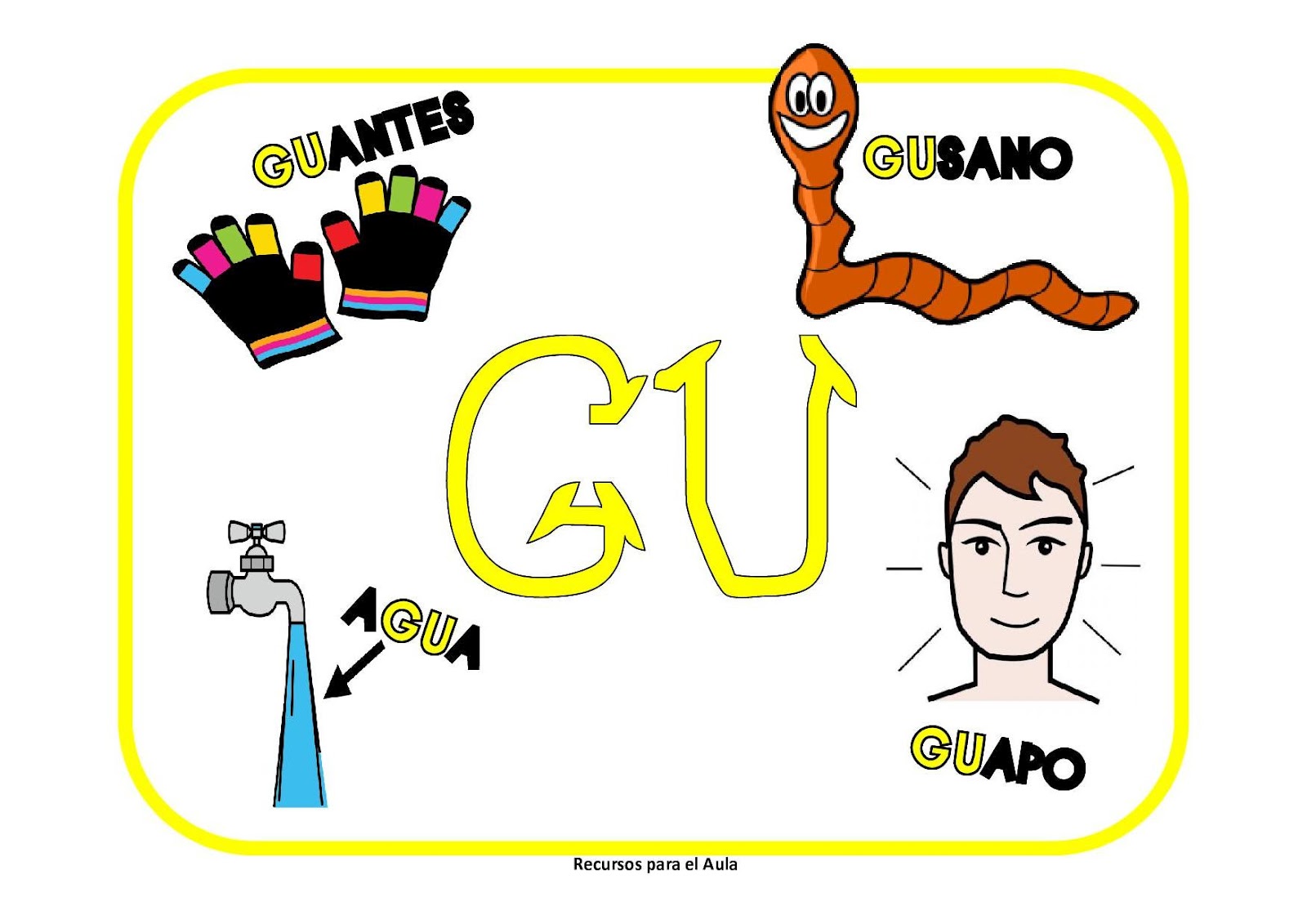 .: CARTELES GA GO GU GUE GUI GÜE GÜI