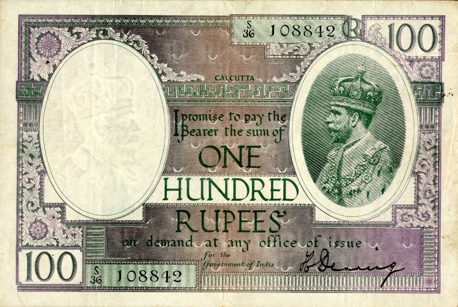 Indian Banknote: PORTRAIT NOTES OF KING GEORGE V - Transition of ...
