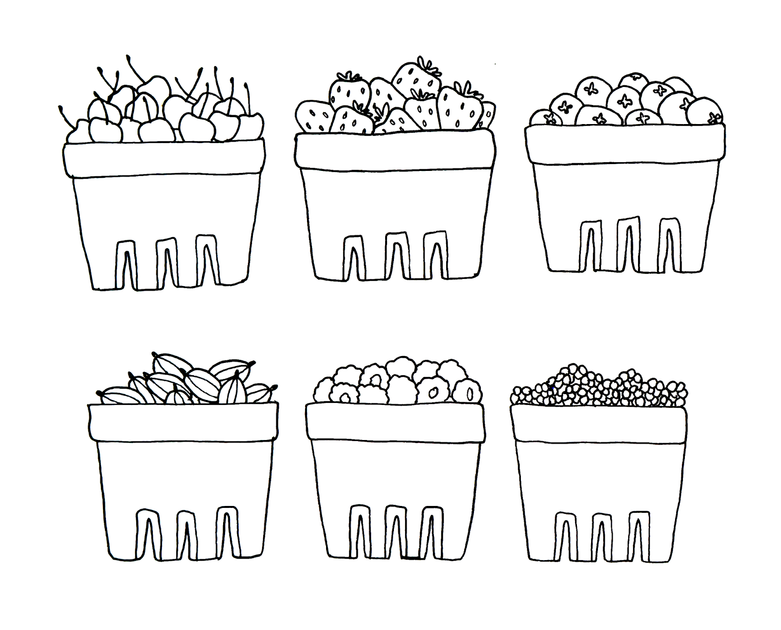 postcards from heidelberg: baskets of berries