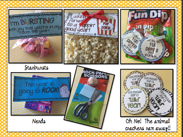 1st Grade Hip Hip Hooray!: Welcome Back Treat Tags...Staff, Students ...