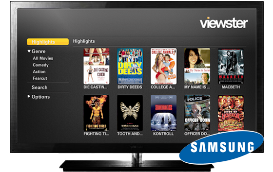 Viewster (DE): VIEWSTER jetzt auch auf Samsung TVs