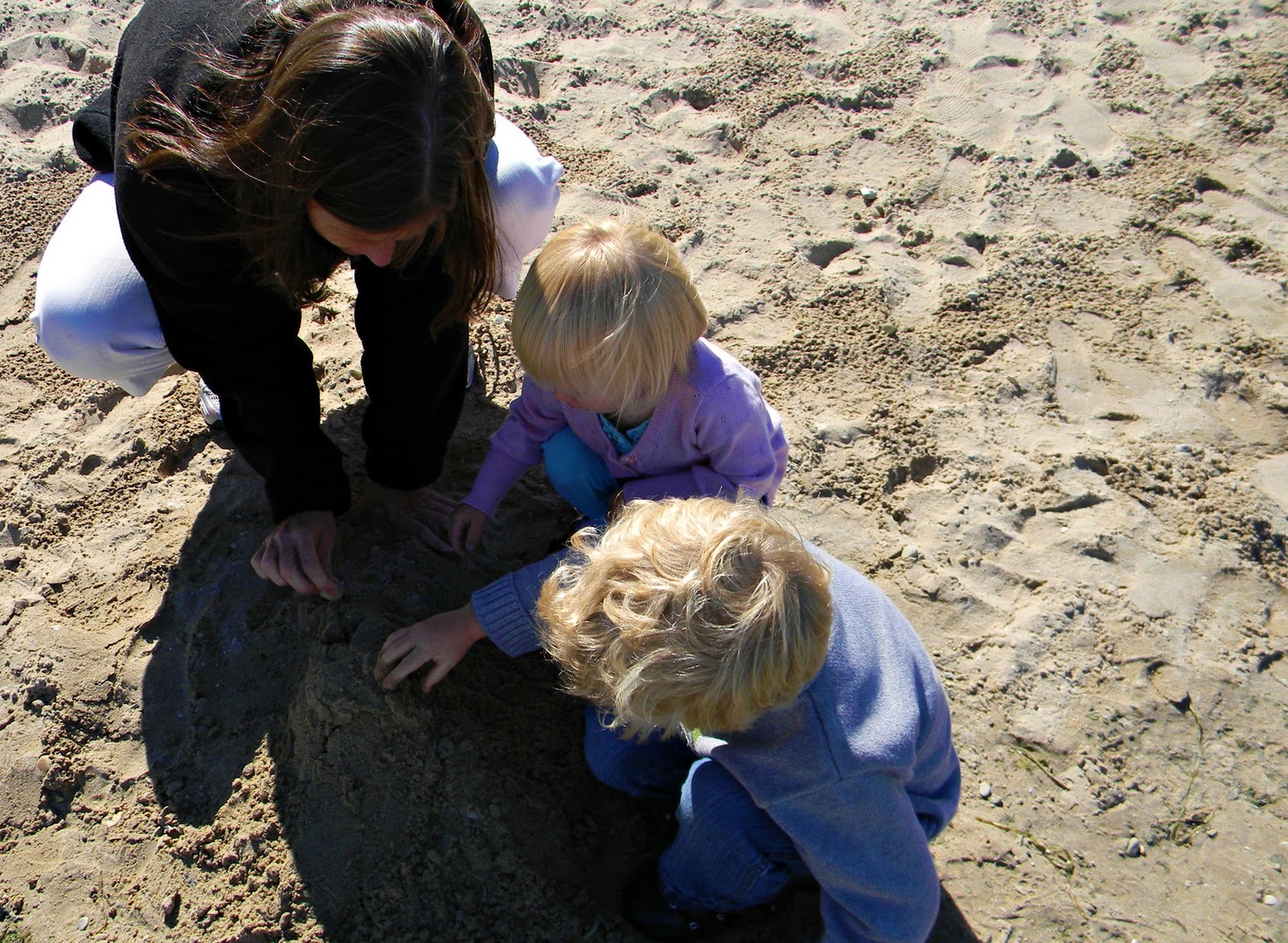 Here's an attempt at a "sand castle". Although it mainly consisted of ...