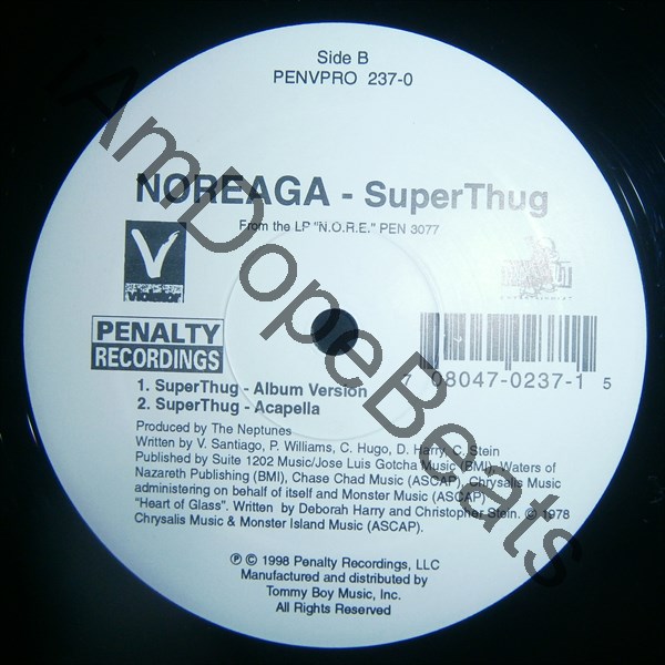 iAmDopeBeats Catalog: Noreaga - SuperThug [Vinyl Single]