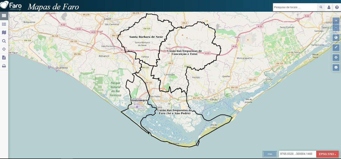Município de Faro lança nova plataforma de mapas interativos e de ...