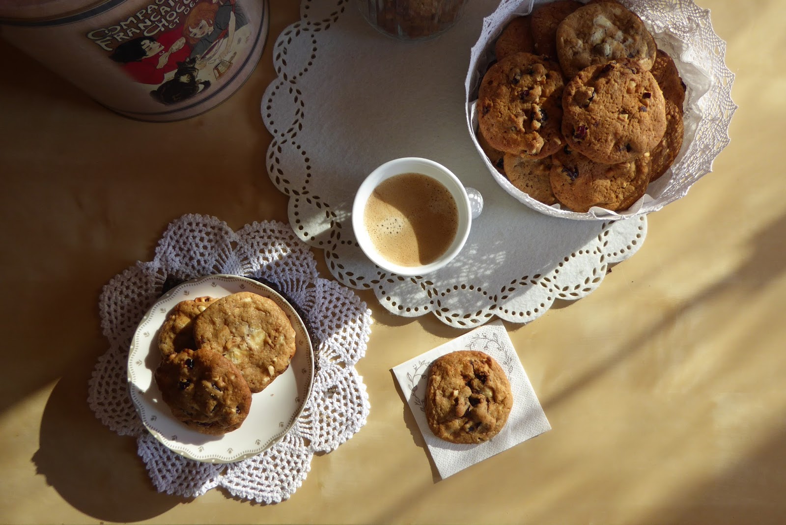 La Chef A: Cookies de arándanos, chocolate blanco y avellanas ...