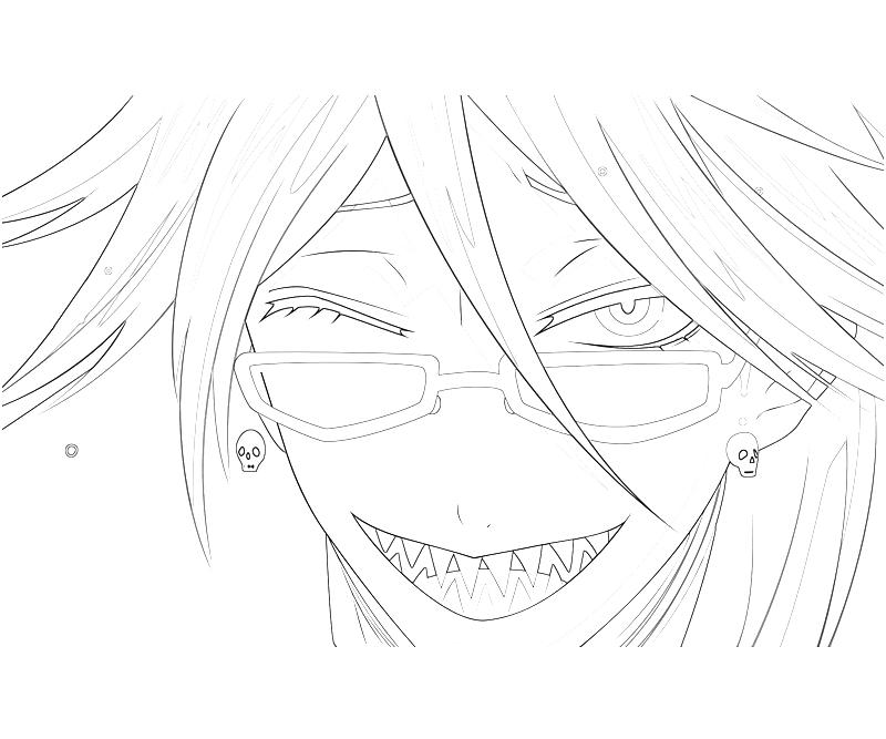 Grell Sutcliff Line Art Sketch Coloring Page