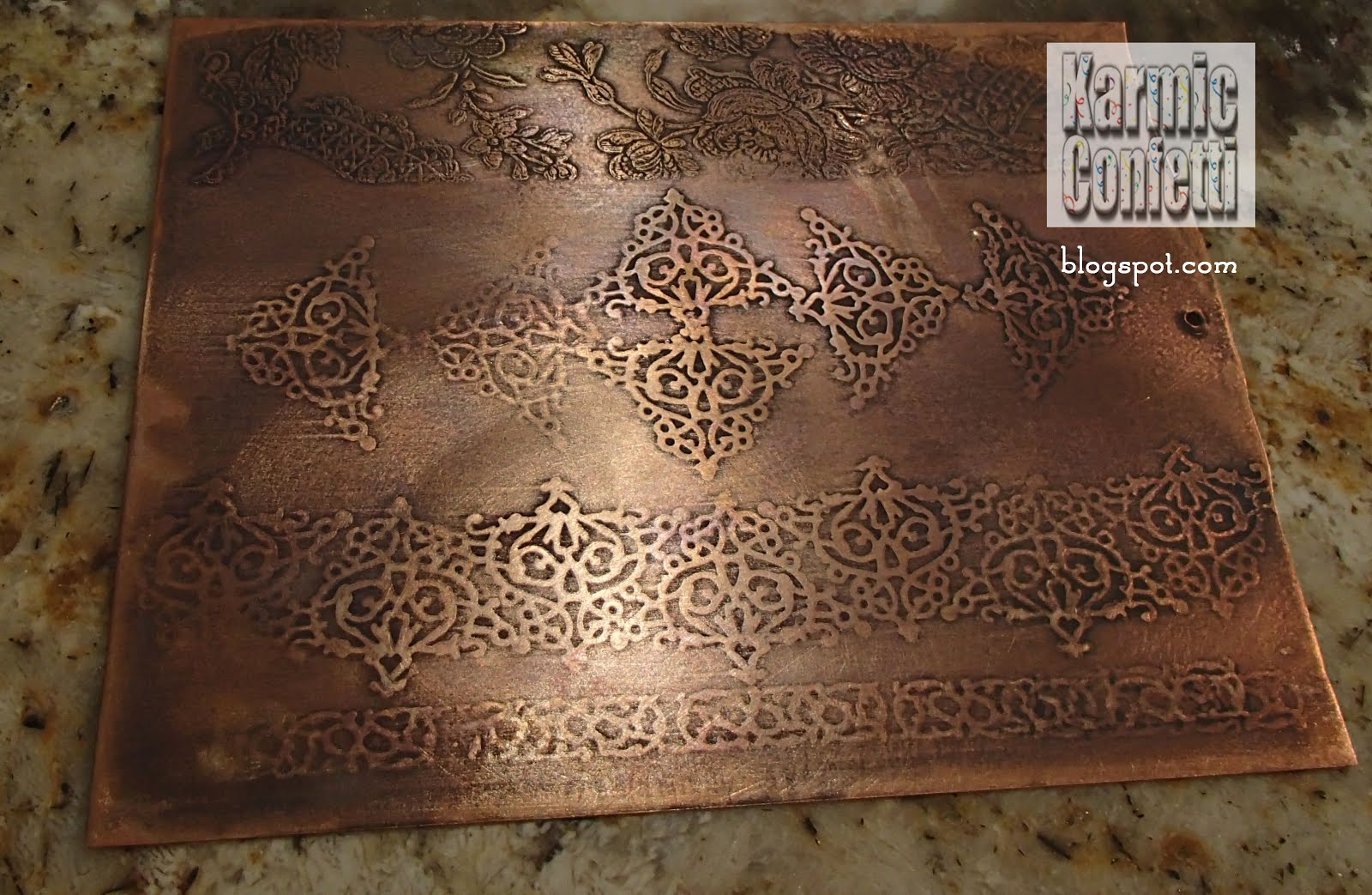 Karmic Confetti: K-etching Up - Etching Copper