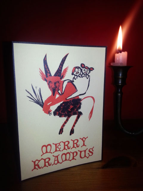Kim Thompson Illustration: CREEPY CHRISTMAS GREETINGS CARDS