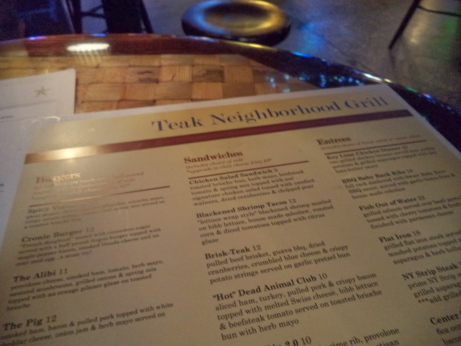 The Florida Dine and Dash: Teak Neighborhood Grill: Hidden Delicacy in ...