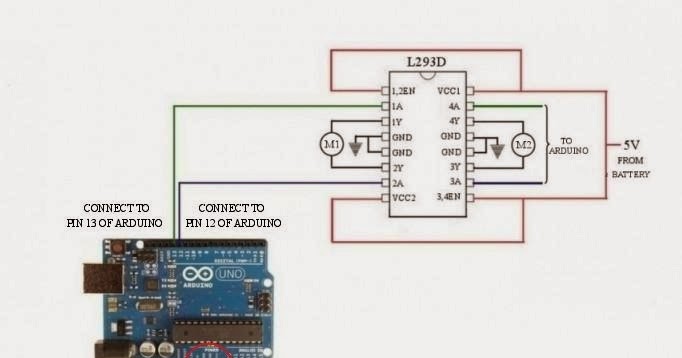 Arduino L293d Circuit