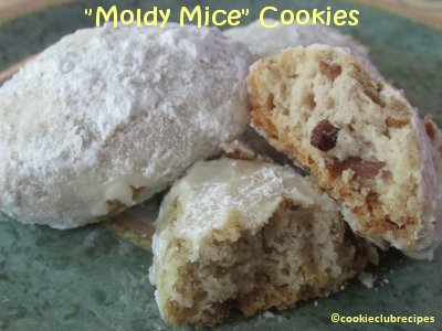 Cookie Club Recipes: Moldy Mice Cookies (Wedding Cookies)