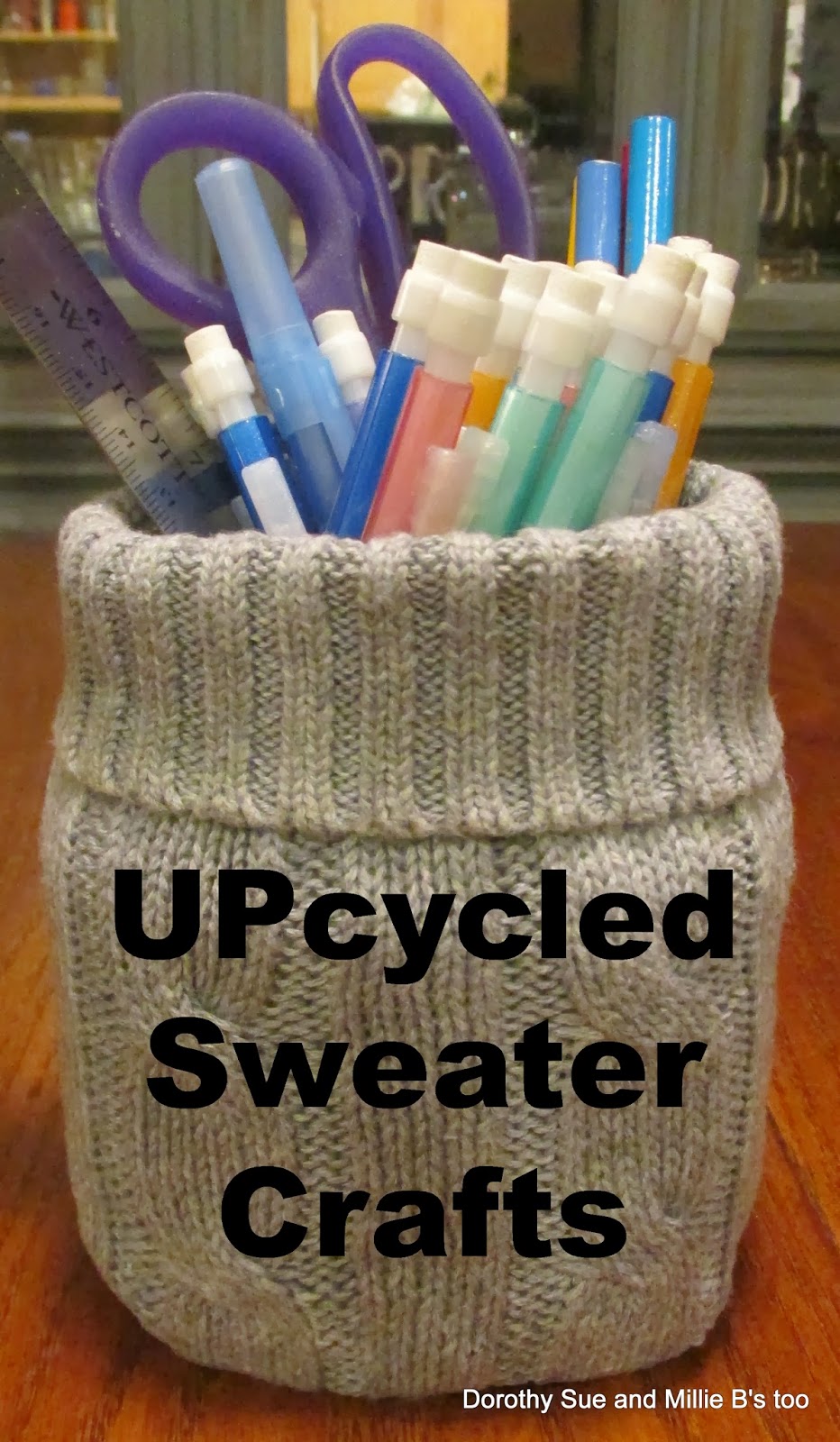 Dorothy Sue and Millie B's too: UPcycled Cable Knit Sweater - Part 1