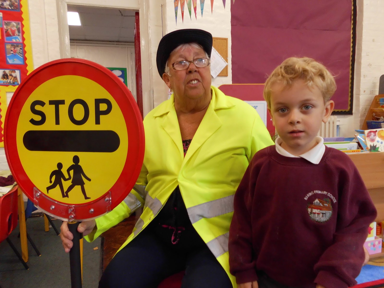 Visitors in Reception