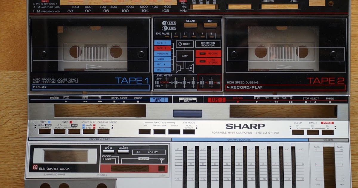 МАГНИТОЛиЯ - бумбоксы, магнитофоны и магнитолы!: Sharp GF-800Z, в ...