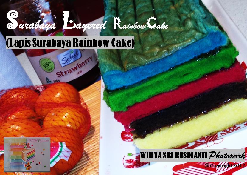 Widya Sri Rusdianti's Kitchen: SURABAYA LAYERED RAINBOW CAKE (LAPIS ...