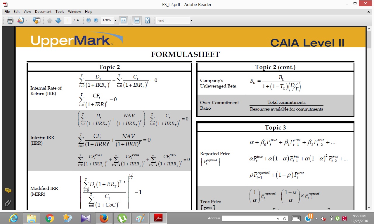 2018 Latest and updated Finance and Accounting material: 2017 CAIA ...