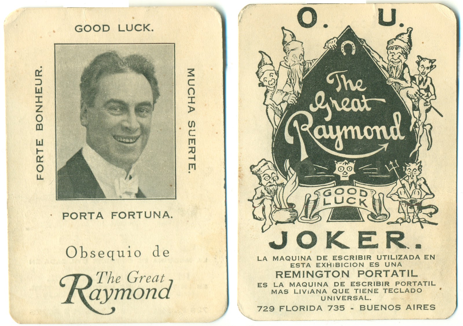 Propelled Pasteboards: The Great Raymond