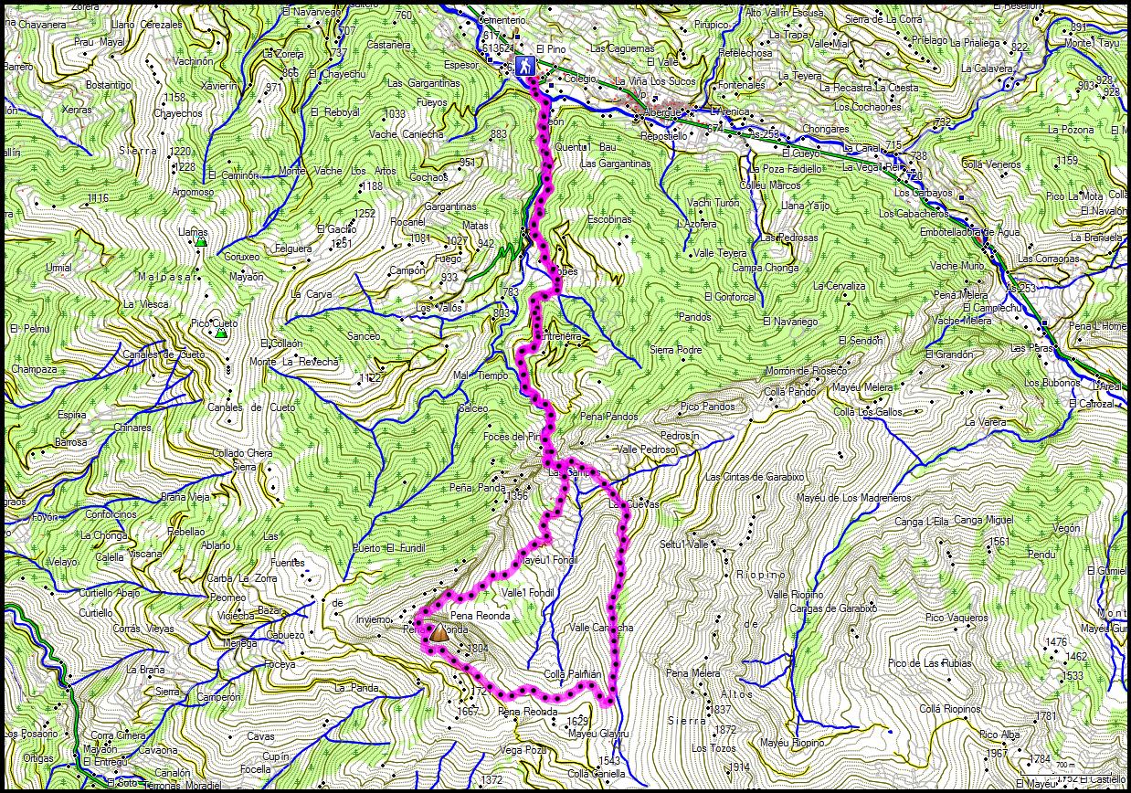 Camudando'l camín: El Pino (Ayer) - Pena Reonda