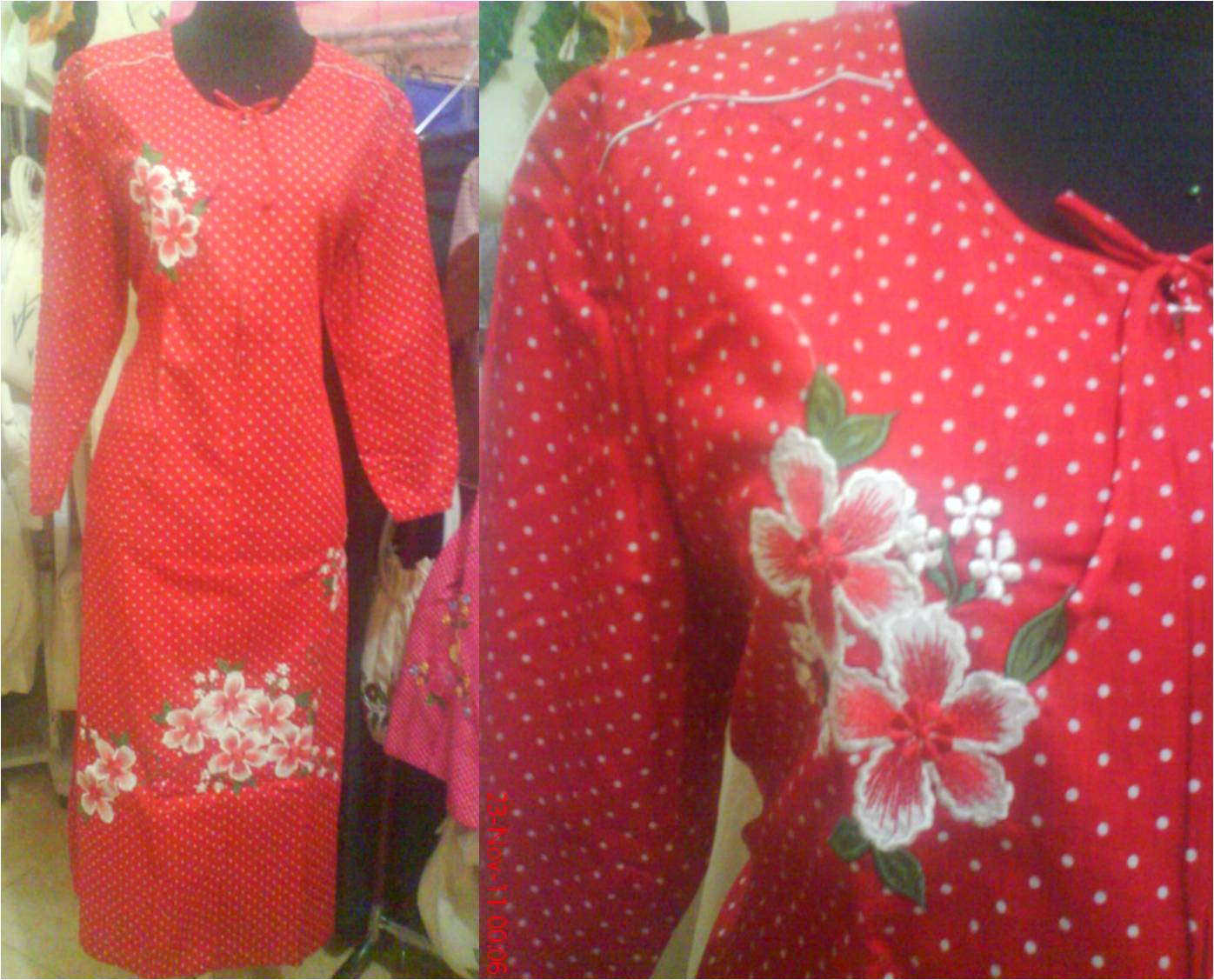 Daster Bordir Khas Malang: Daster panjang boleces