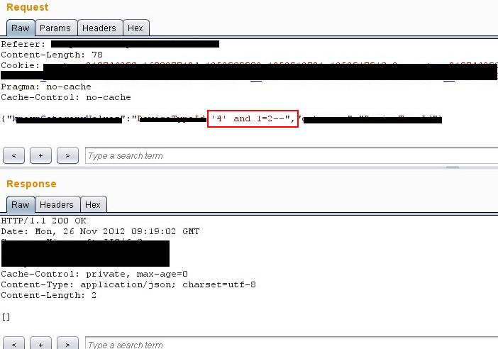 srandlabs: SQL injection with JSON