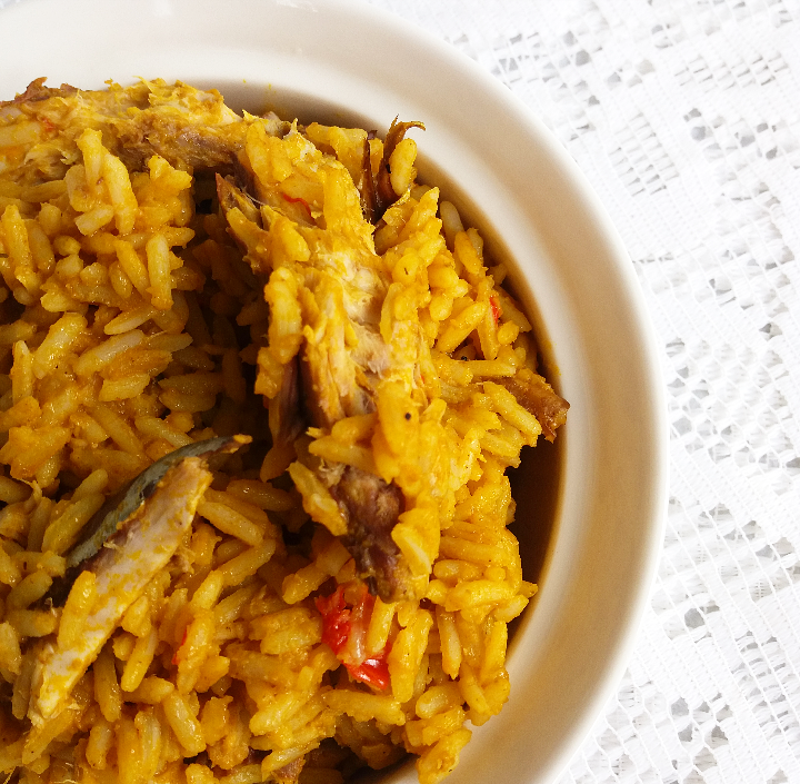 Woma's menu : BANGA(PALM FRUIT)RICE