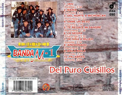 La mejor música de México y el Mundo: Banda M-1 - Del Puro Cuisillos 1997